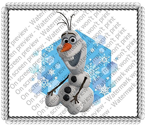 Buy Frozen-Olaf-Snowflakes Edible Image Cake Topper Decoration Edible ...