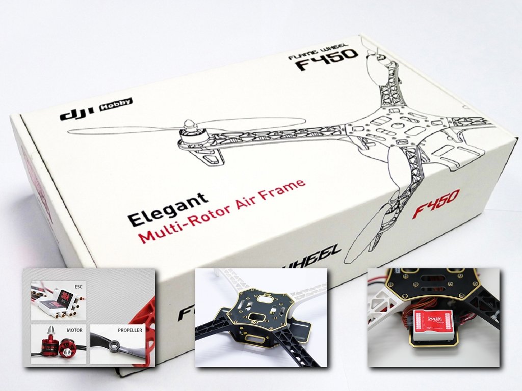 DJI F450 Naza ARF Multicopter Quadcopter Kit with ESC Motor Propeller ...