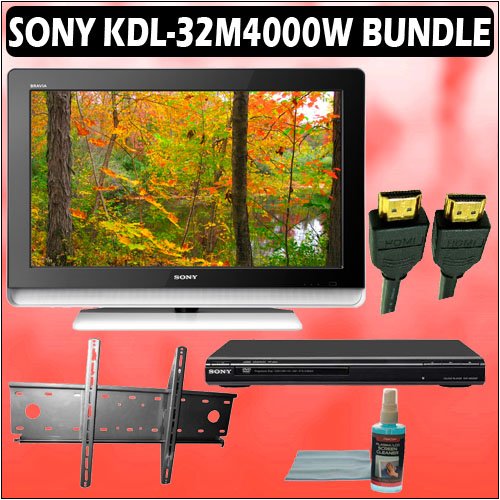 Black Fridays Sony Bravia M-Series KDL-32M4000/W 32-inch 720P LCD HDTV ...