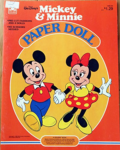 Golden Walt Disney's Mickey & Minnie Paper Doll Set (UNCUT) - Import It All