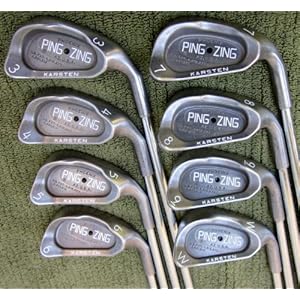 Mens RH Ping Zing Stainless Steel Golf Set Irons
