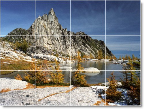 Mountain Photo Mural Tile M112 18x24 Inches Using 12 6x6 ceramic tiles ...