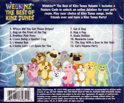 Amazon.com: Webkinz the Best of Kinz Tunes Cd Feature Code Inside: Toys ...