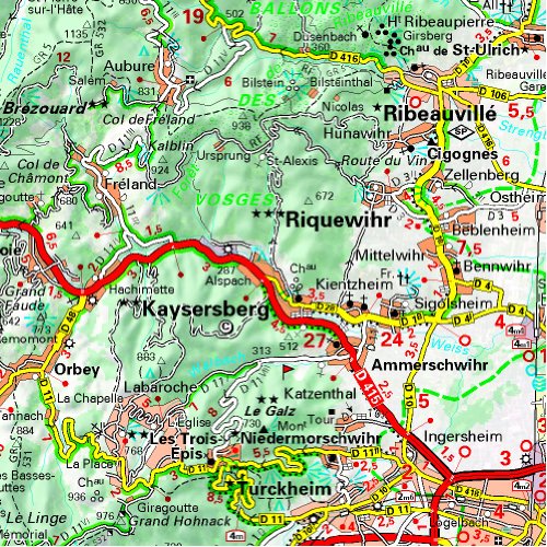 Libro BAS - RHIN / HAUT - RHIN 11315 CARTE ' LOCAL ' ( France ...