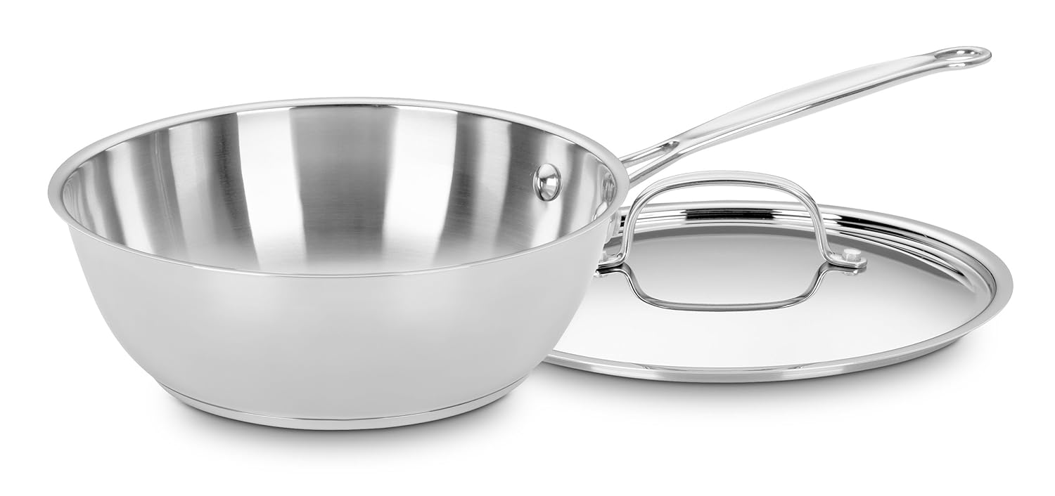 Cuisinart 735-24 Chef's Classic Stainless 3-Quart Chef's Pan with Cover ...