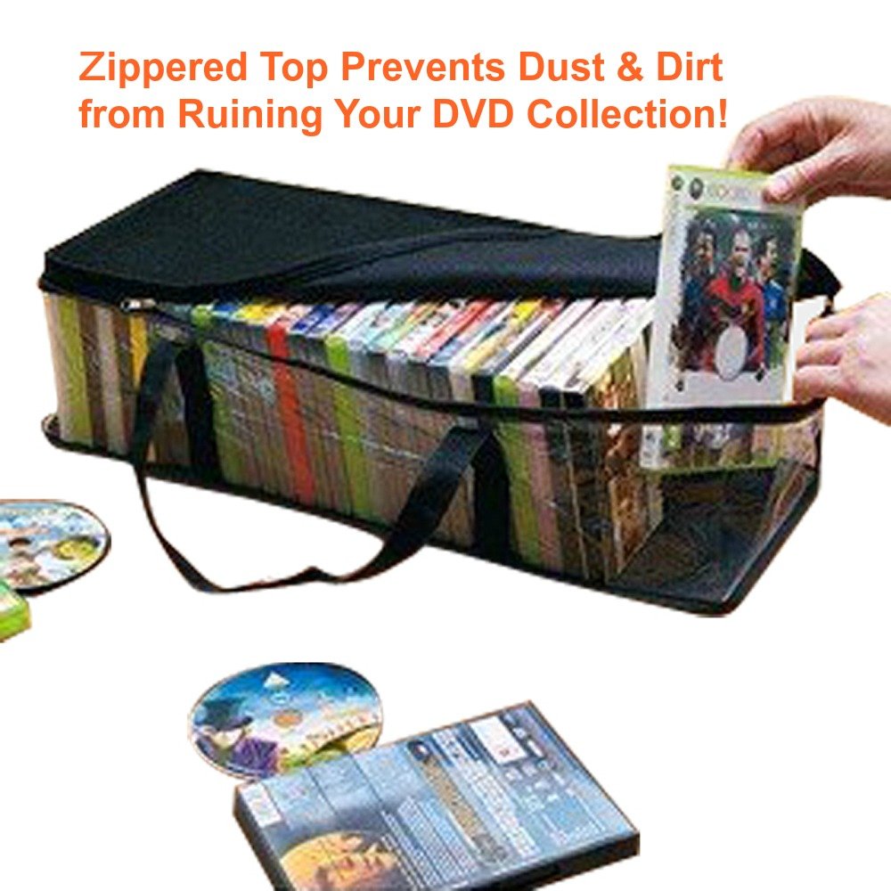 DVD Zippered Storage Bags---store DVDs, Blu-Rays, Games while in their ...