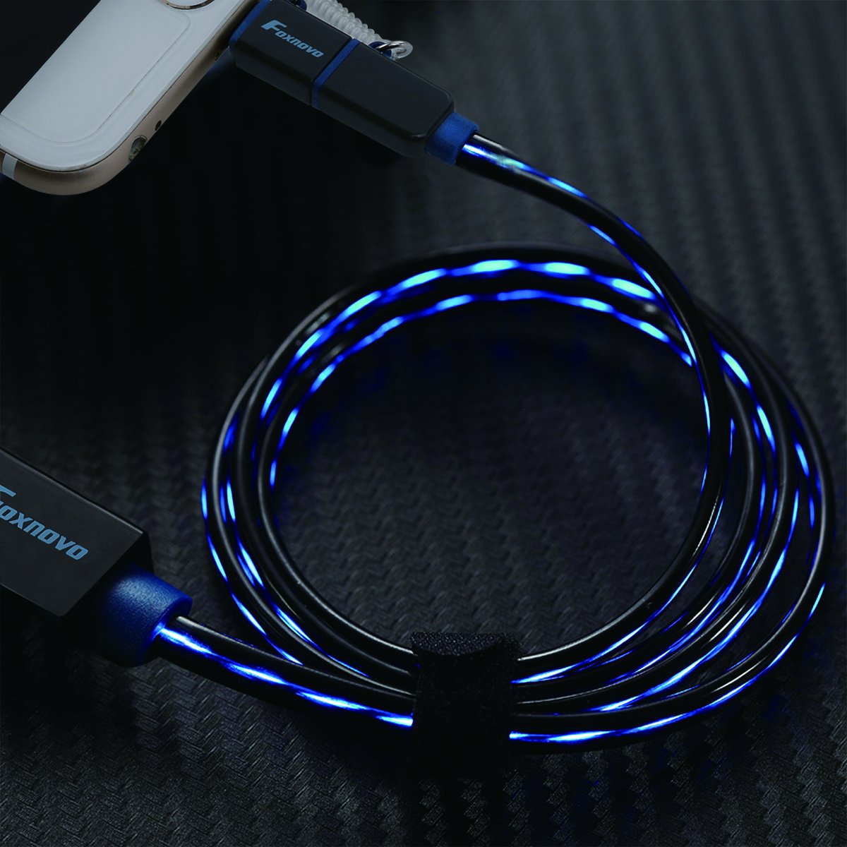 EL Flowing Effect Wire On EV Charging Cable - adafruit industries