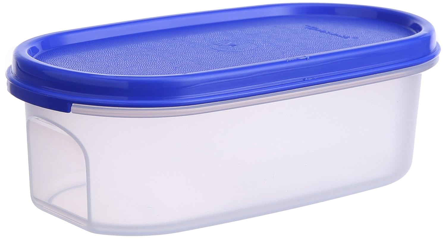 Tupperware : Tupperware Modular Mates Oval #1 Storage Box, Blue, 500ml ...
