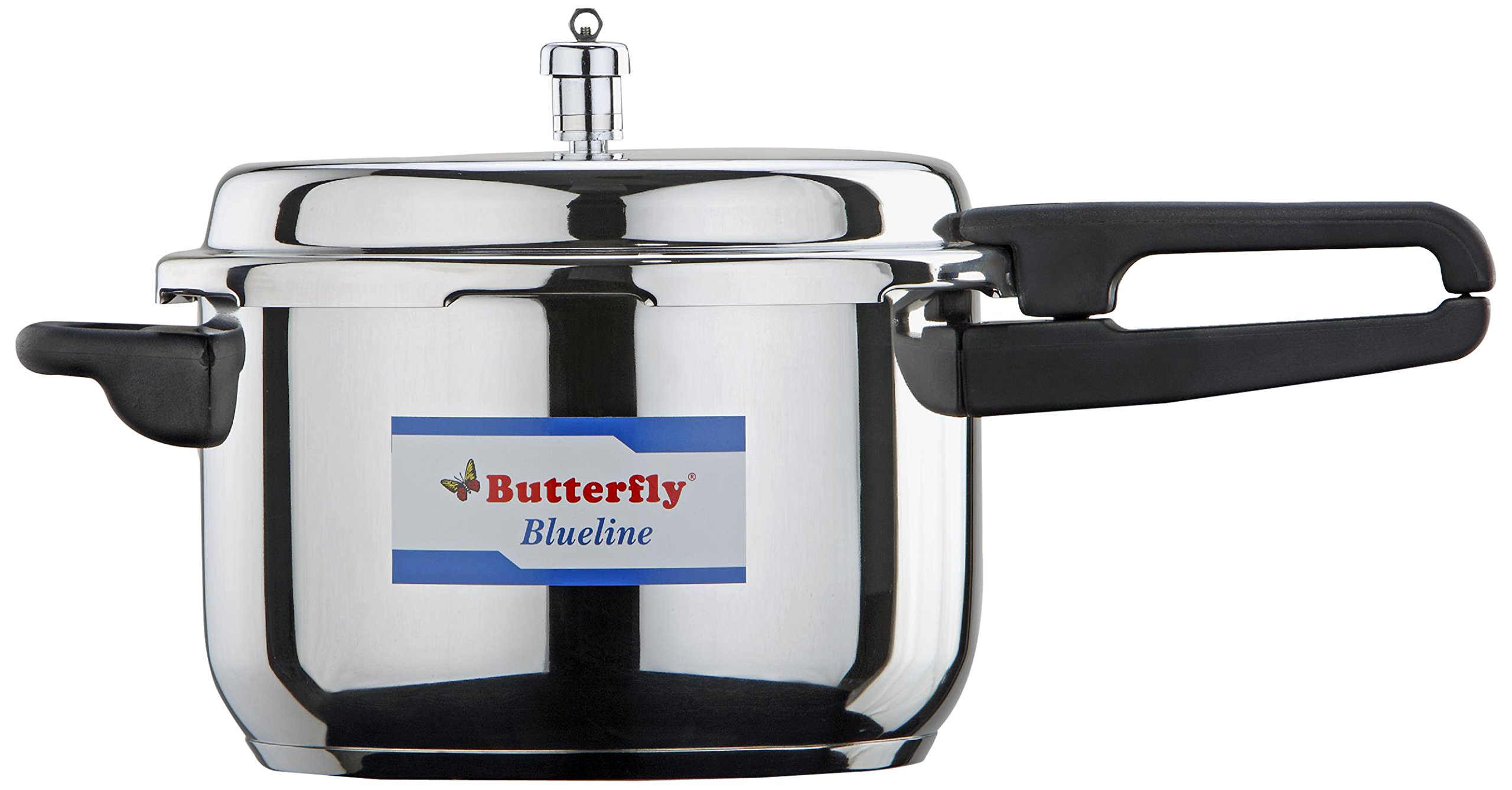 Butterfly BL-5L Blue Line Stainless Steel Pressure Cooker 5-Liter ...