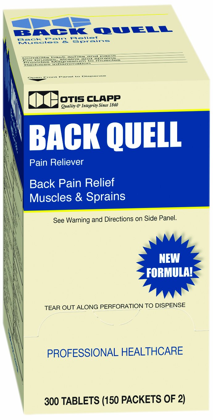 Medique/Otis Clapp 1615587 Back Quell Pain Relief Coated Tablets, 150 ...