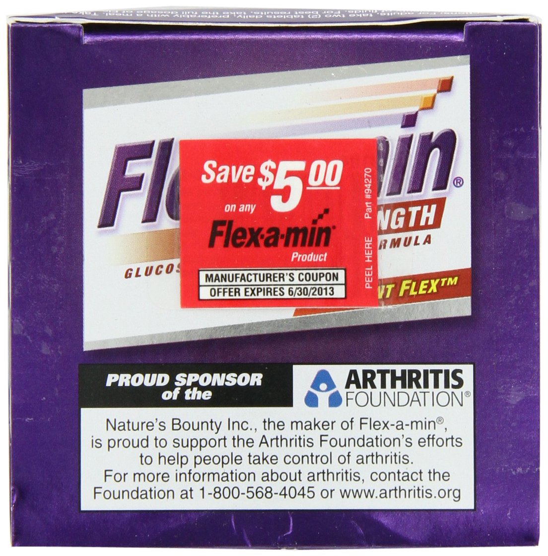 Nature's Bounty Flexamin Supplement Bone and Joint Triple Strength ...