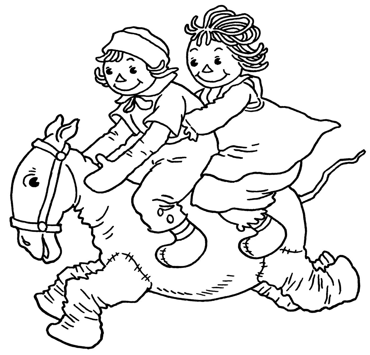 Raggedy Ann Face Coloring Pages Coloring Pages