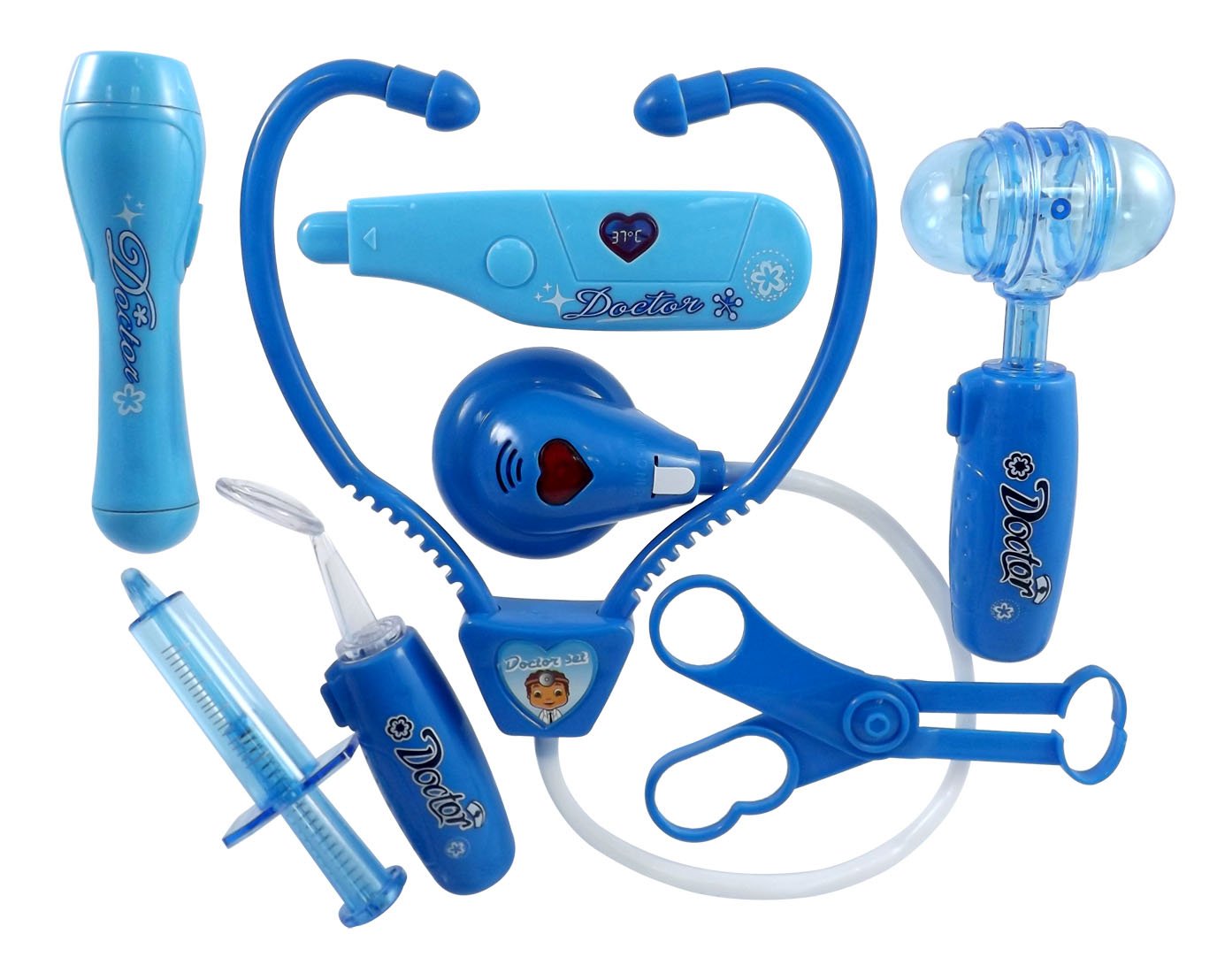 Doctor Nurse Blue Medical Kit Playset for Kids - Pretend Play Tools Toy ...