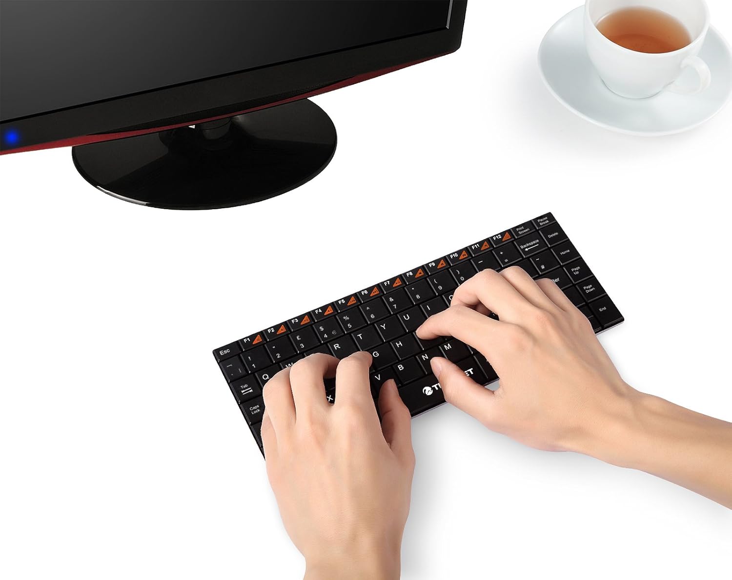 TeckNet® X315 2.4G Wireless Ultra Slim USB Mini Keyboard for Android ...