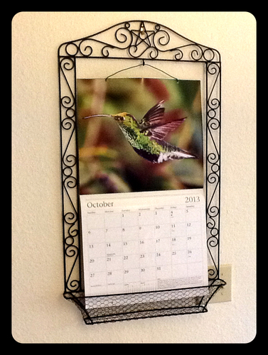 Wrought Iron Calendar Holder