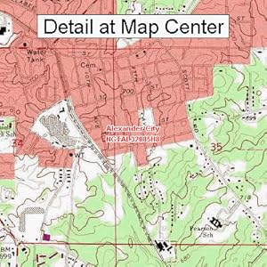 Amazon.com : USGS Topographic Quadrangle Map - Alexander City, Alabama ...