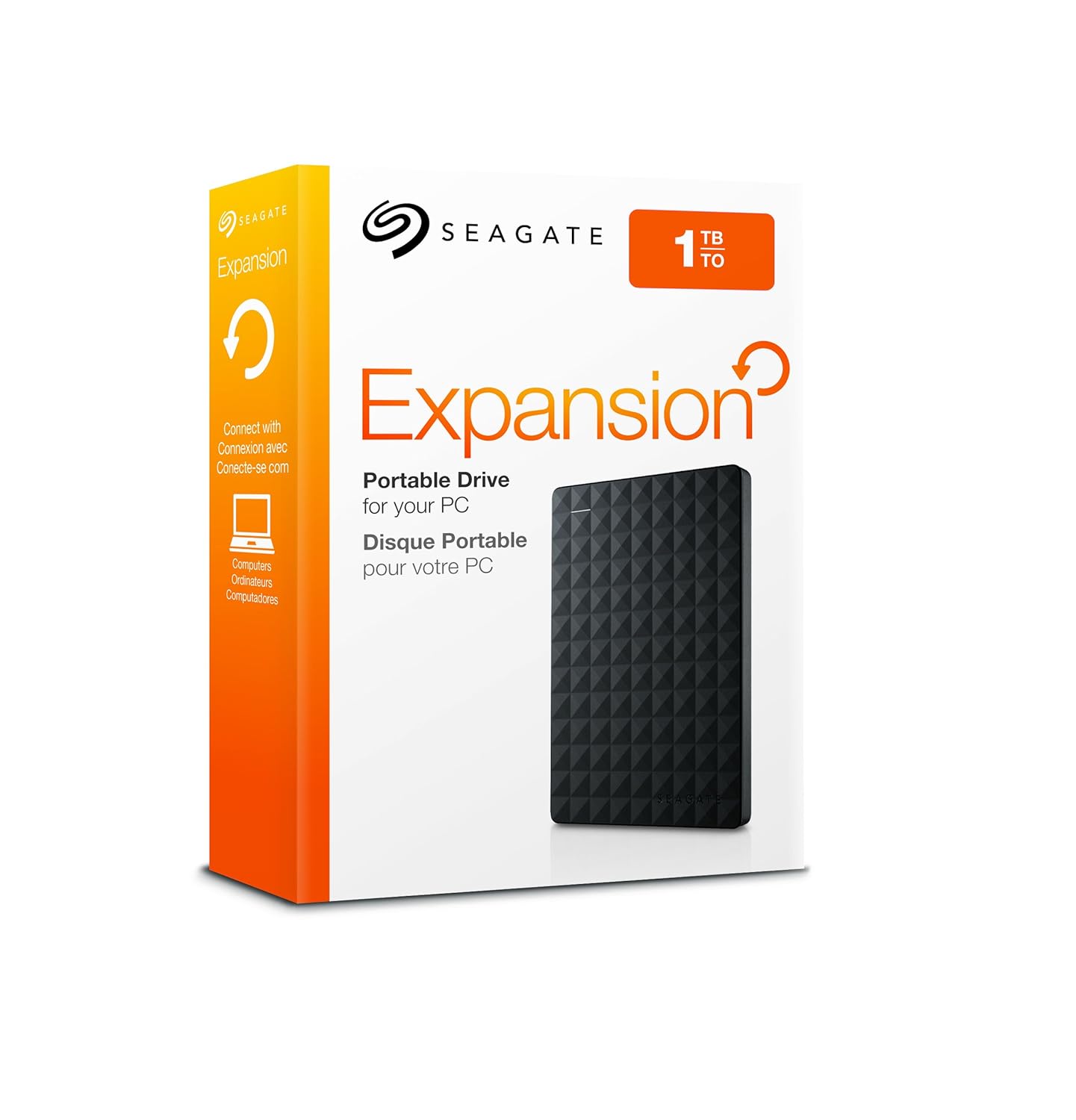 Seagate STEA1000400 1TB Expansion Portable Hard Drive (Black ...
