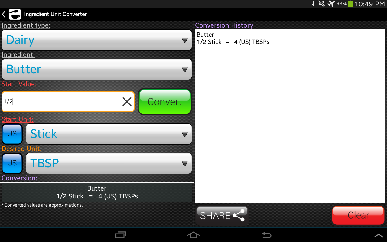Recipe Calculator - Want It All