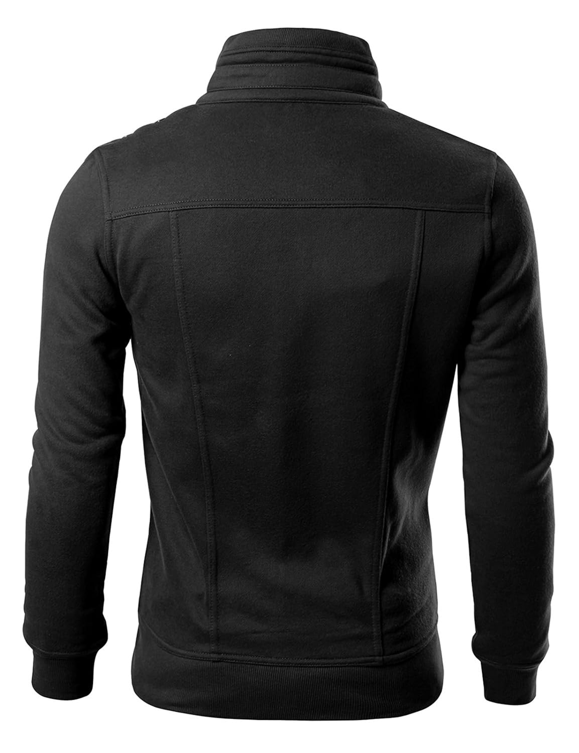 Doublju Mens Highneck Zip Up Jacket - Men Jacket ~ Vex Fashion