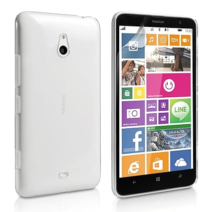RKA Crystal Clear Transparent Hard Back Case Cover for Nokia Lumia 1320 ...