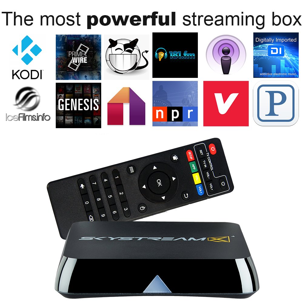 SkyStreamX 4 Quad Core CPU/Octa Core GPU Android TV Box Plug & Play ...