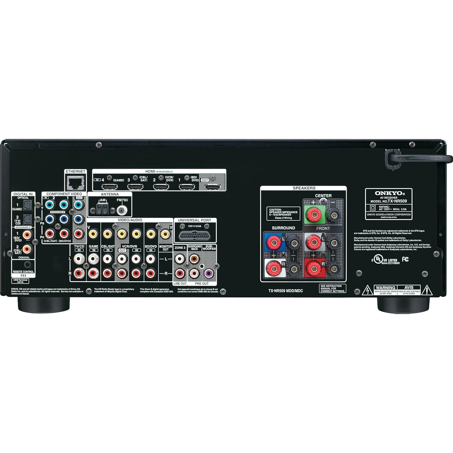 Connecting RW-10D to Onkyo TX-NR509 - Home Theater - The Klipsch Audio ...