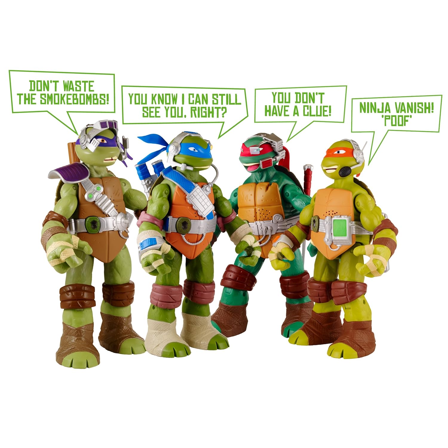 Teenage Mutant Ninja Turtles - INTERACTIVE TALKING GROUP FIGURES ...