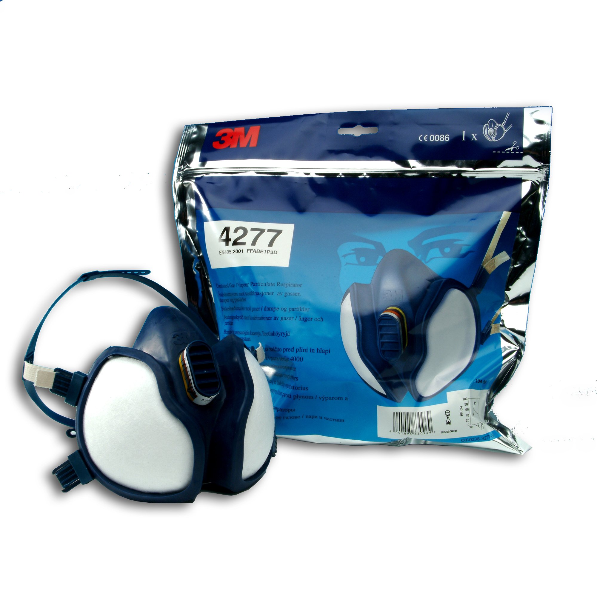 3M 4277 Maintenance Free Reusable Half Mask Single respirator | eBay