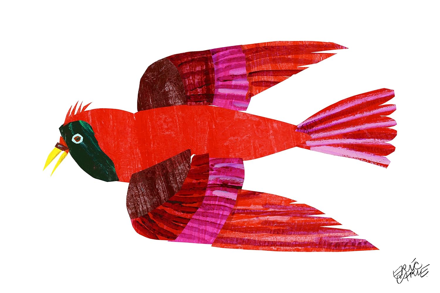 Eric carle art, Bird canvas, Eric carle