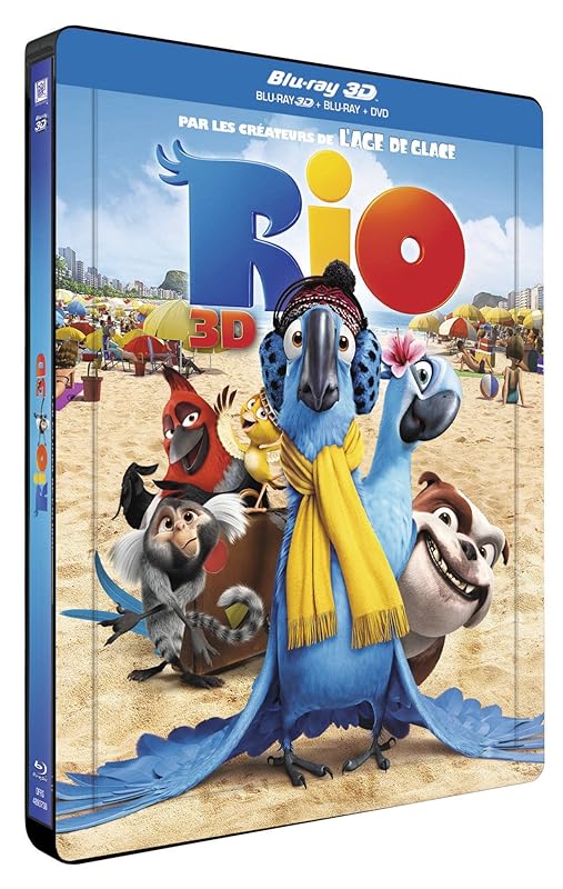 Rio (3D Blu-ray SteelBook) (Lenticular Magnet) [France] | Hi-Def Ninja ...