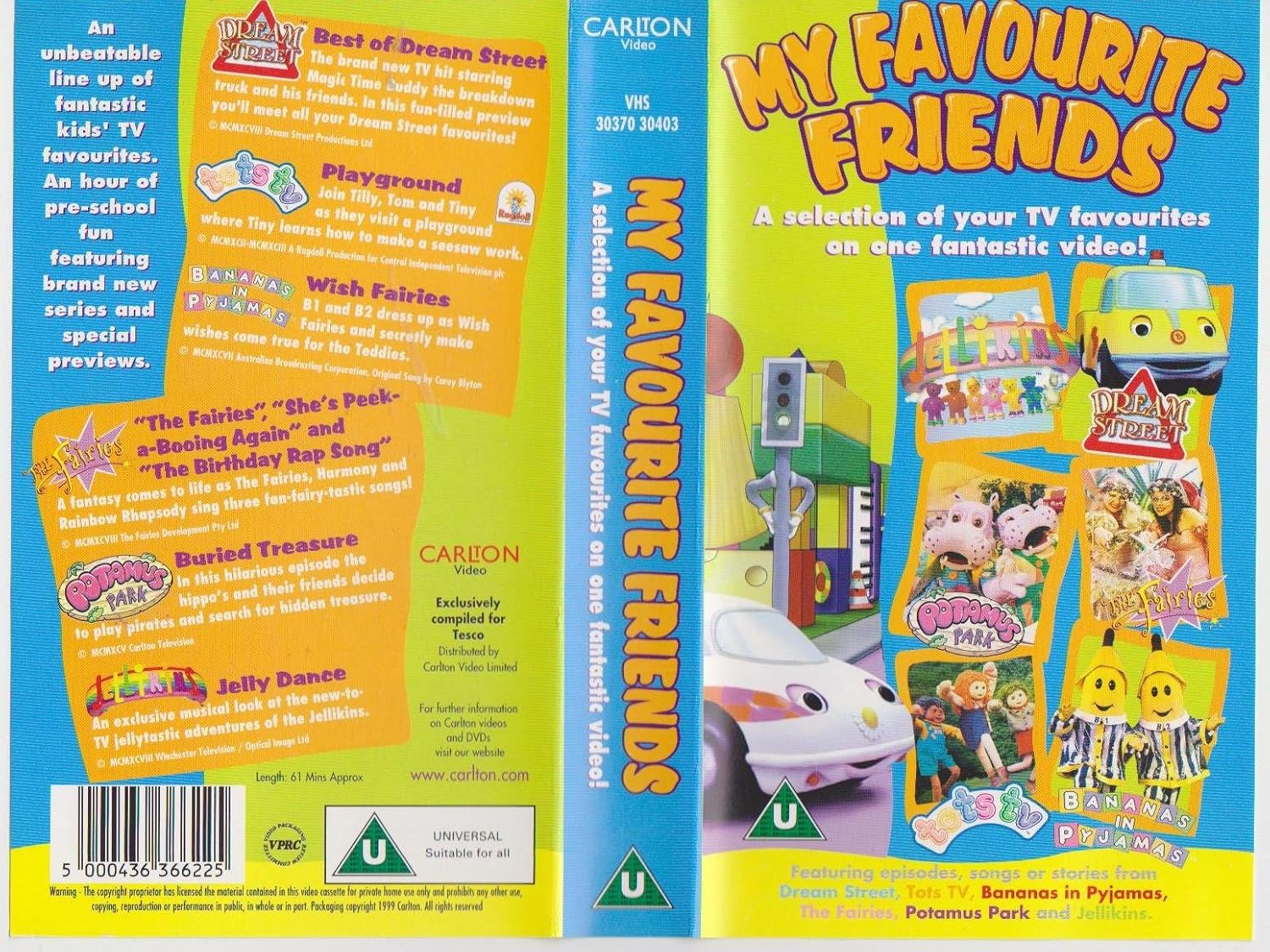MY FAVOURITE FRIENDS (1999) VHS VIDEO CHILDREN POTAMUS PARK TOTS TV | eBay