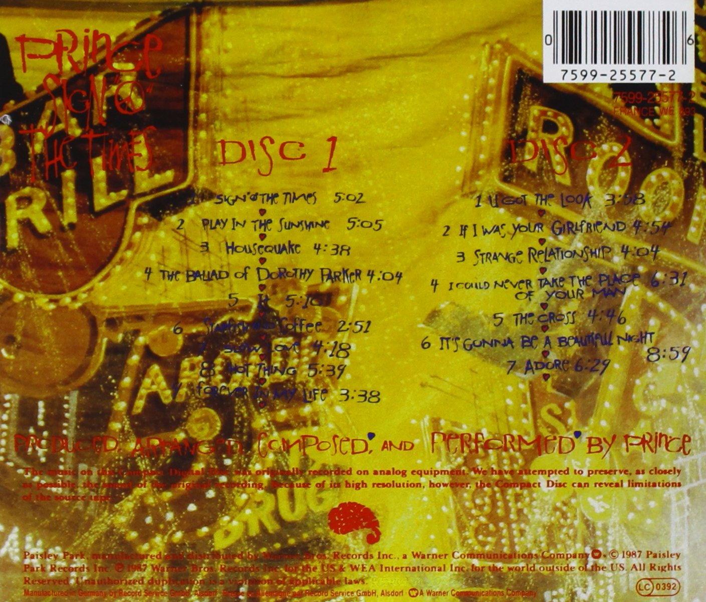 Prince - Sign O the Times Question | Steve Hoffman Music Forums