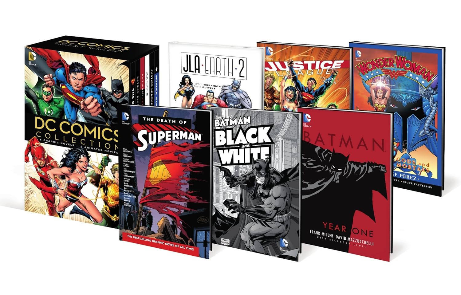 DC Comics Collection: 6 Graphic Novels + 6 Animated Movies (Blu-ray ...
