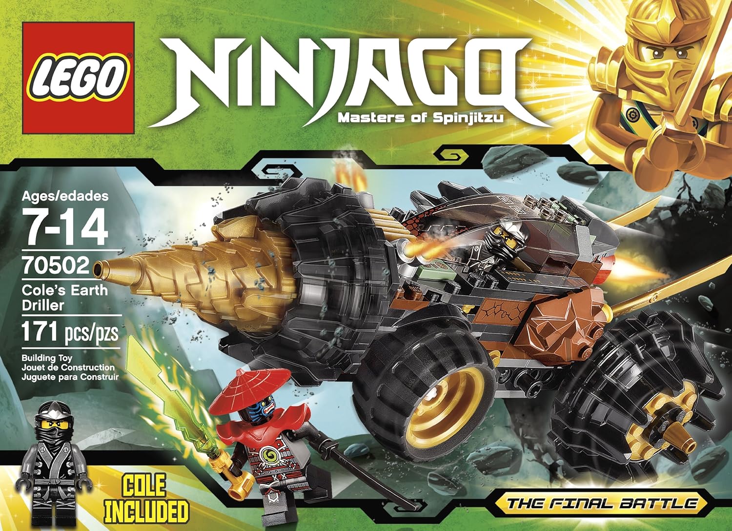 LEGO Ninjago Cole Earth Driller 70502 , New, Free Shipping