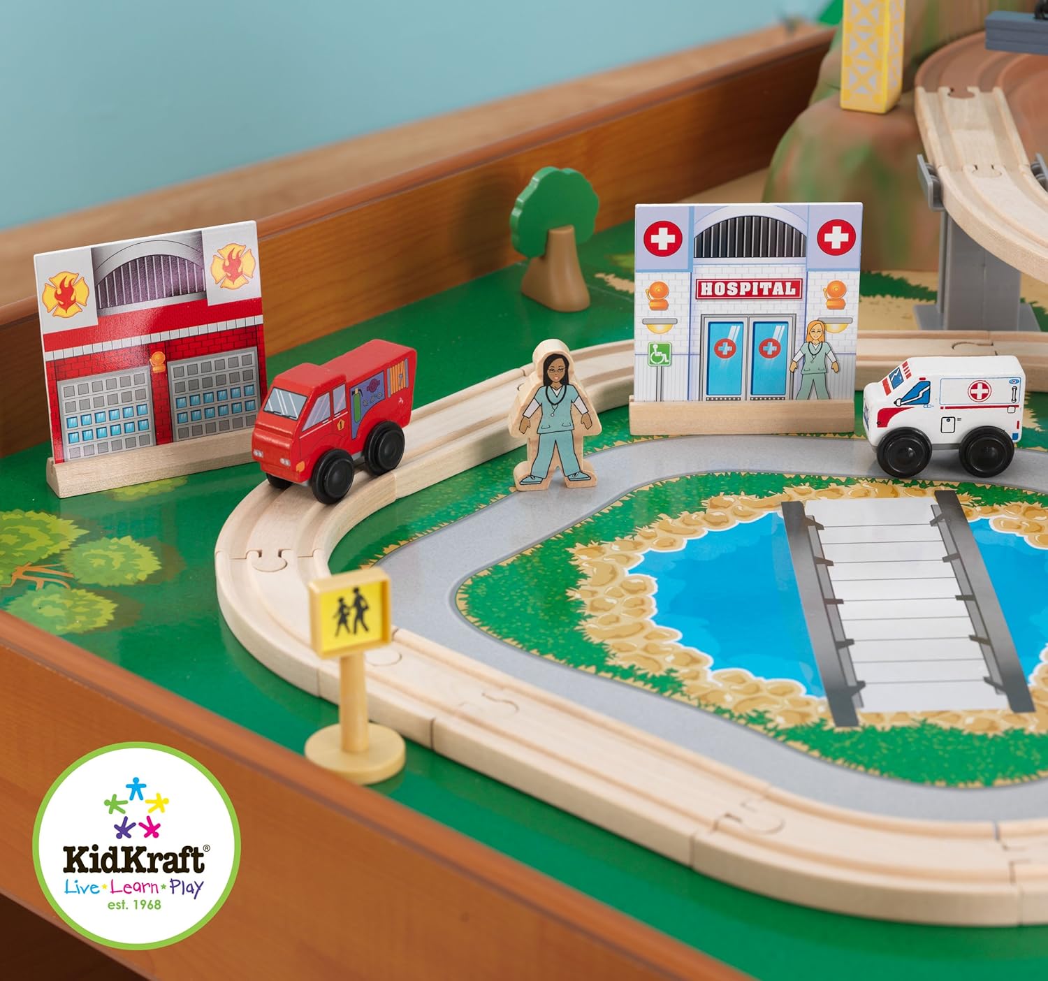Купить KidKraft Ride Around Train Set and Table в интернет-магазине ...