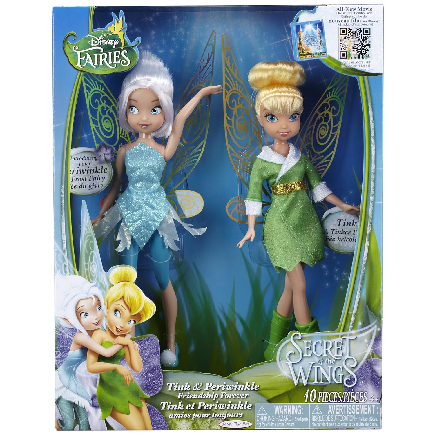 NIB Disney Fairies 9 inch Dolls - Tinker Bell and Periwinkle Friendship ...