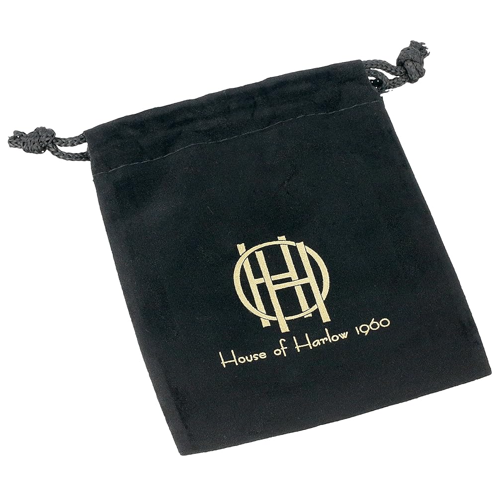 House of Harlow 1960 Pyramid Black Resin Necklace, 21 inches | JewelryOwn