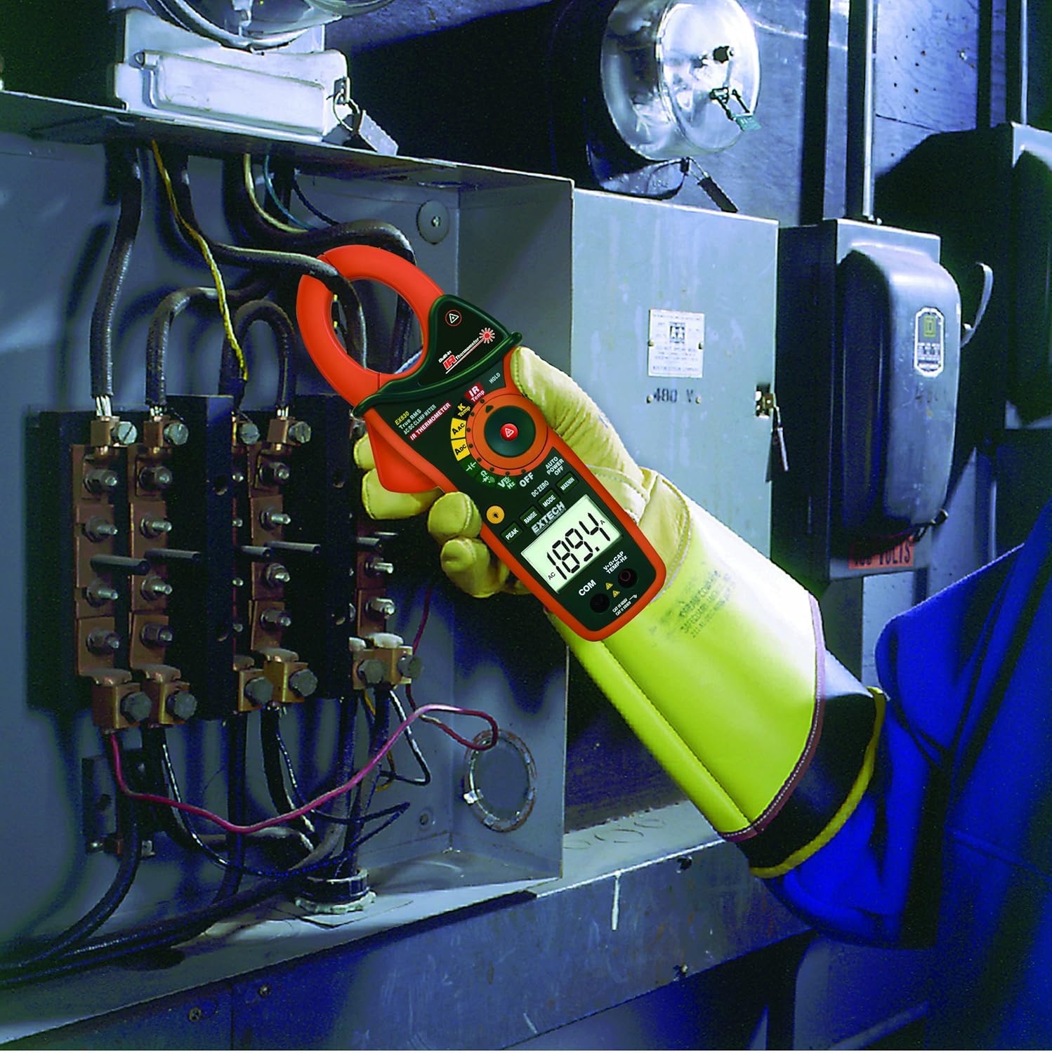 Купить Extech EX830 1000 Ampere AC/DC True RMS Clamp Meter with ...