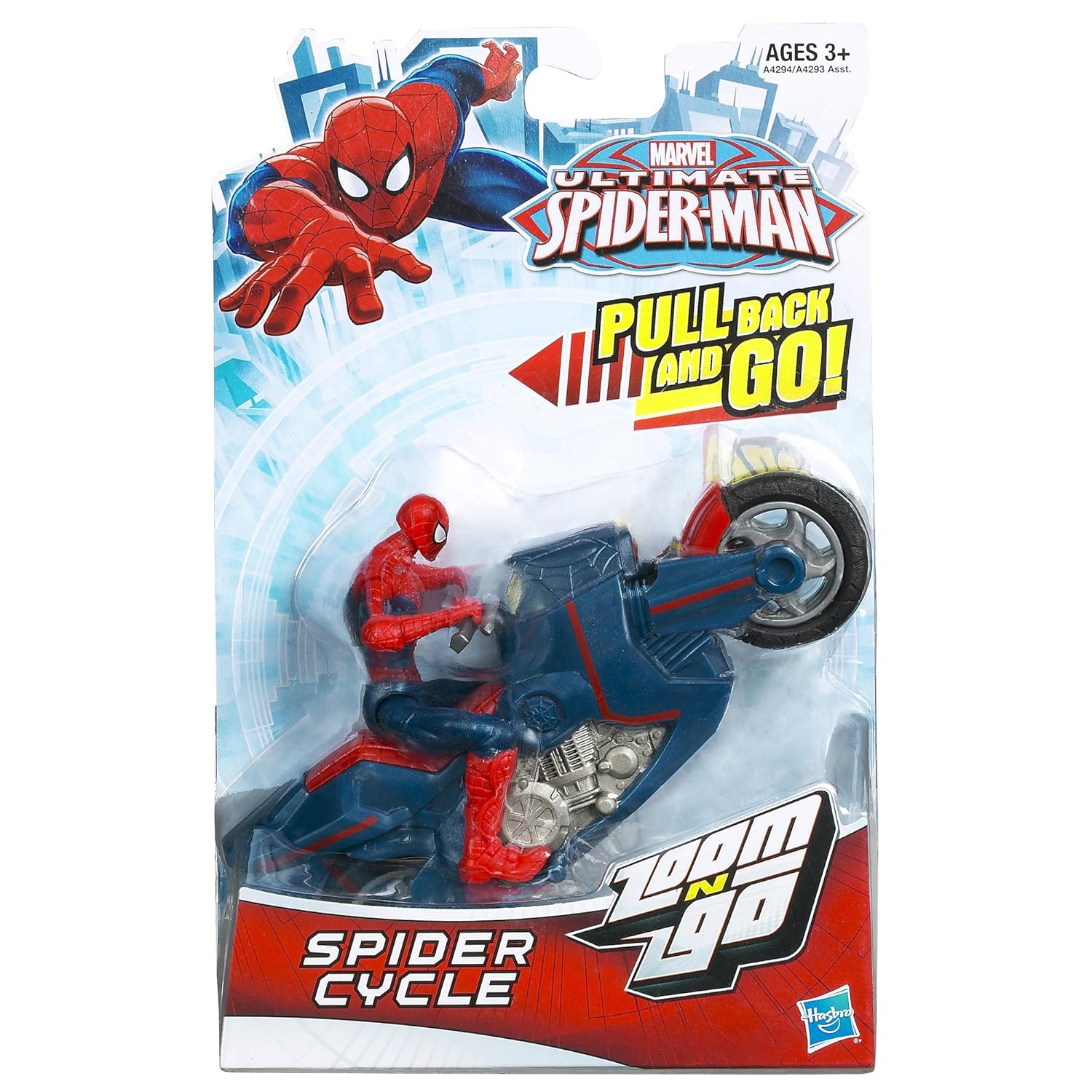 Купить Spider-Man Marvel Ultimate Zoom 'N Go Spider Cycle в интернет ...