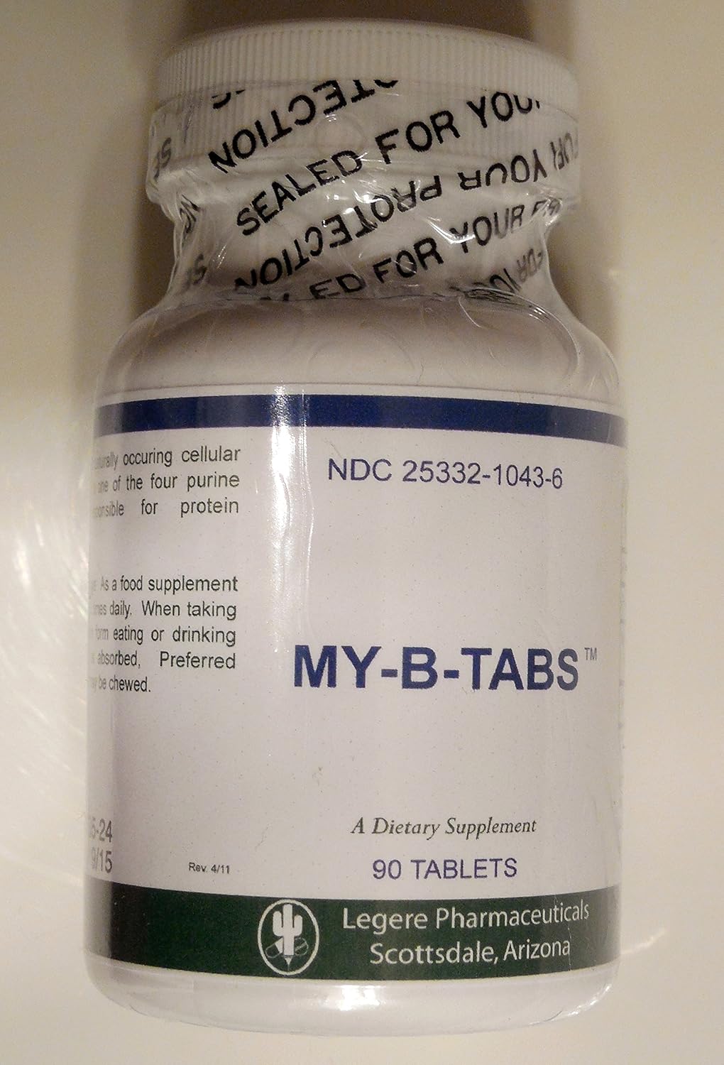MY-B-TABS︱Legere Pharmaceuticals︱Sublingual Adenosine, B12 & Folic Acid ...