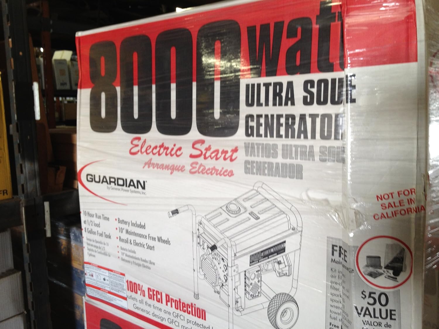 #!!Best sale Generac 05348 8000 Watt Ultra Source Generator OHVI Engine ...