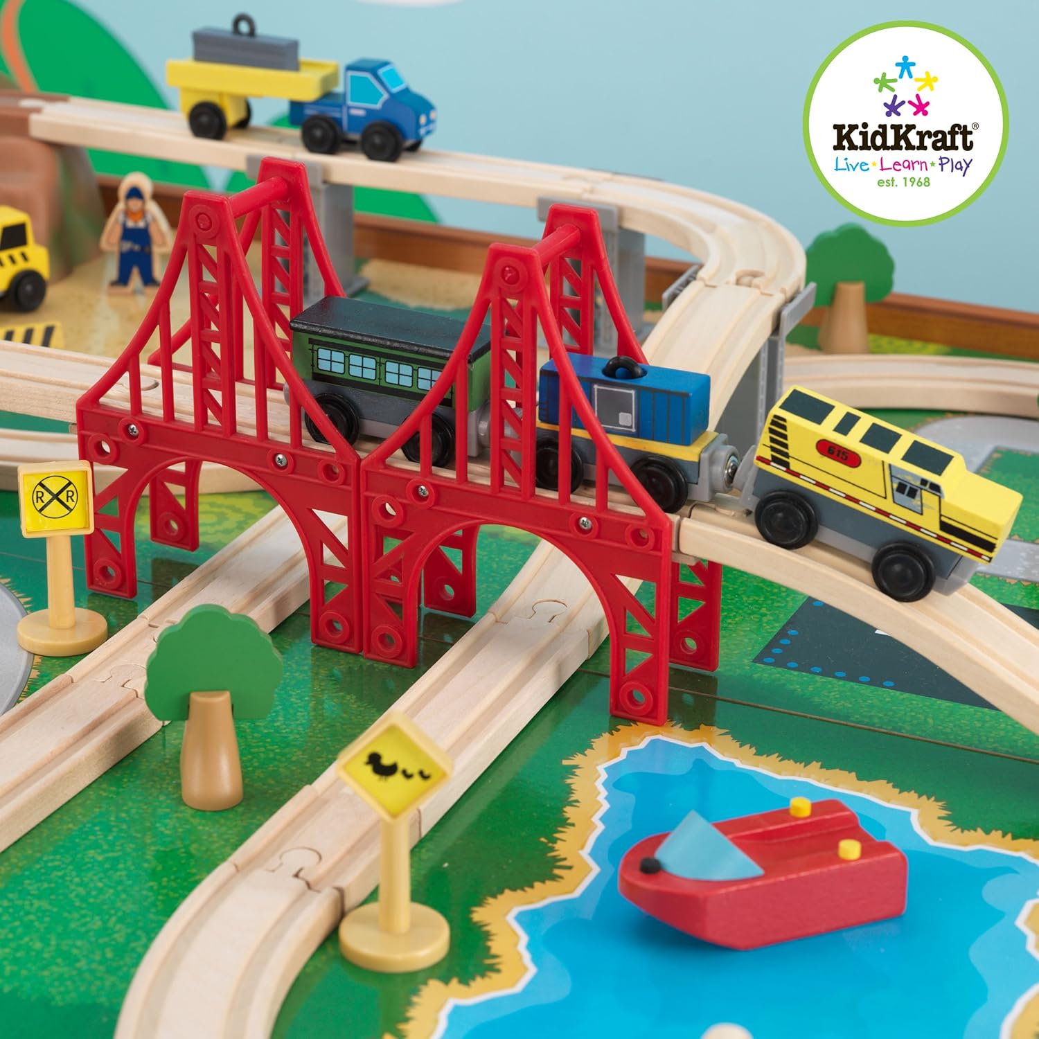 Купить KidKraft Ride Around Train Set and Table в интернет-магазине ...